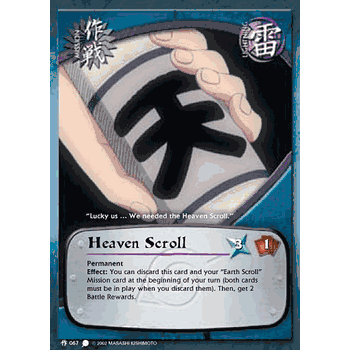 M-067 Heaven Scroll Common Naruto Card