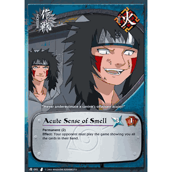 M-091 Acute Sense of Smell Common Naruto Card