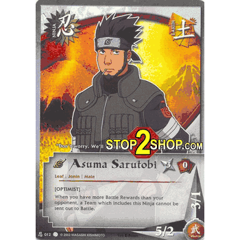 N-012 Asuma Sarutobi Common Naruto Card