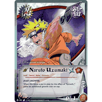 N-085 Naruto Uzumaki Gold Foil Super Rare Naruto Card