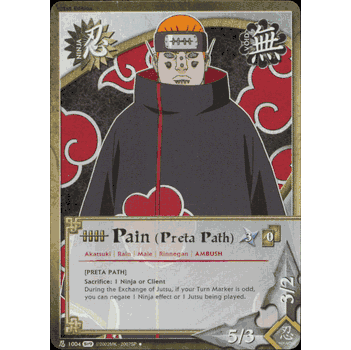 N-1004 PAIN (PRETA PATH) Uncommon Naruto Card