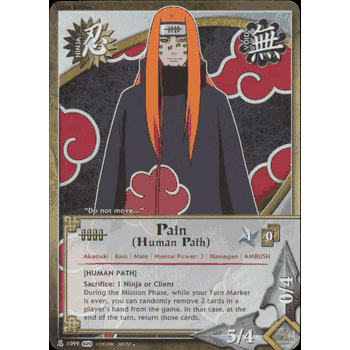 N-1099 PAIN (HUMAN PATH) Uncommon Naruto Card
