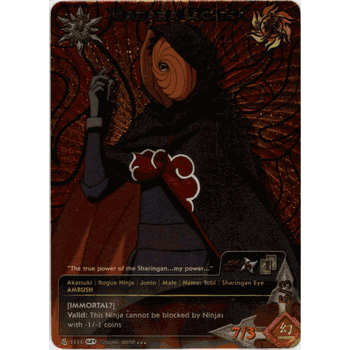 N-1111 MADARA UCHIHA [IMMORTAL?] Naruto Shattered Truth Super Rare Foil ...