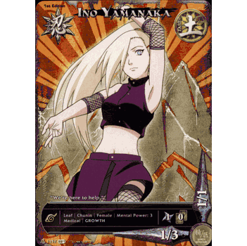 N-1157 INO YAMANAKA Naruto Shattered Truth Common Card