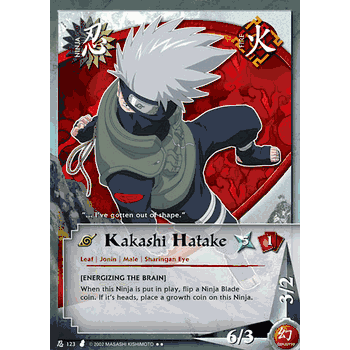 N-123 Kakashi Hatake Rare Naruto Card