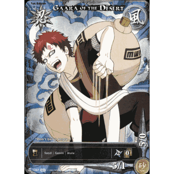 N-1267 GAARA OF THE DESERT Common Naruto Weapons of War Card