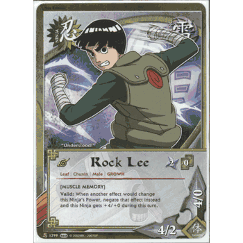 N-1299 ROCK LEE [MUSCLE MEMORY] Common Naruto Invasion Card