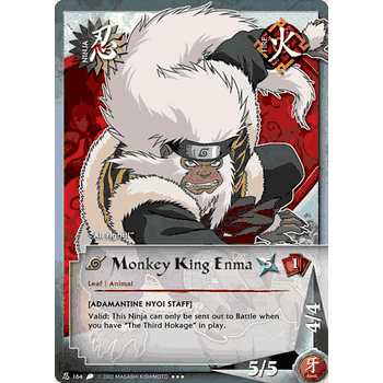 N-164 Monkey King Enma Gold Foil Ultra Rare Naruto TCG Card
