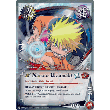 N-187 Naruto Uzumaki Uncommon Naruto CCG Card