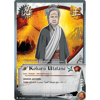N-200 Koharu Utatane Rare Naruto CCG Card