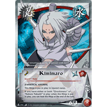 N-254 Kimimaro Gold Foil Super Rare Naruto Card