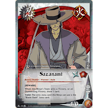 N-358 Sazanami Rare Naruto Card