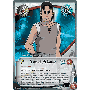 N-386 Yoroi Akado Uncommon Naruto Card