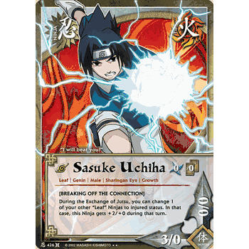 N-426 SASUKE UCHIHA Rare Naruto Card