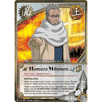 N-610 HOMURA MITOMON Uncommon Naruto Card