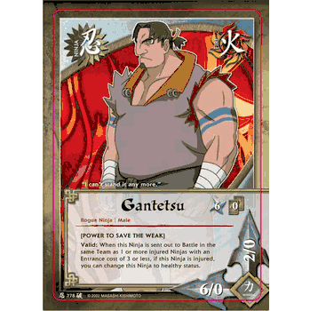 N-778 GANTETSU Common Naruto CCG Card