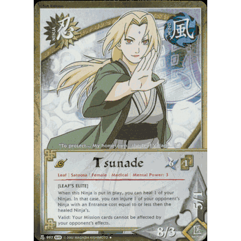 N-997 TSUNADE Uncommon Naruto Card