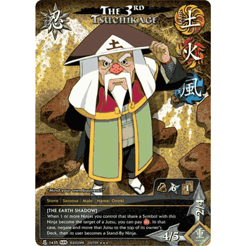 N1435 THE 3RD TSUCHIKAGE [THE EARTH SHADOW] Super Rare Naruto Kage ...