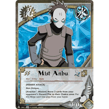 N1461 MIST ANBU [HIDDEN ATTACK] Common Naruto Kage Summit Card