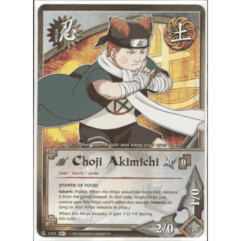 N1553 CHOJI AKIMICHI [POWER OF FOOD] Common Naruto Series 27 Hero's ...
