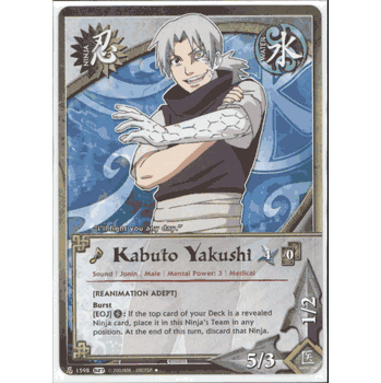 N1598 KABUTO YAKUSHI [REANIMATION ADEPT] Uncommon Naruto Series 27 Hero ...
