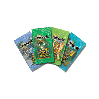Neopet TCG Mystery Island Booster Pack containing 8 Neopet Cards and 1 ...