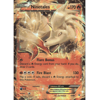 NINETALES EX Pokemon GENERATIONS Ultra Rare Card # 13/83