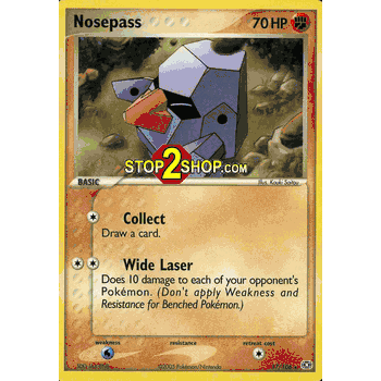 NOSEPASS Pokemon Emerald Single Rare Card # 17