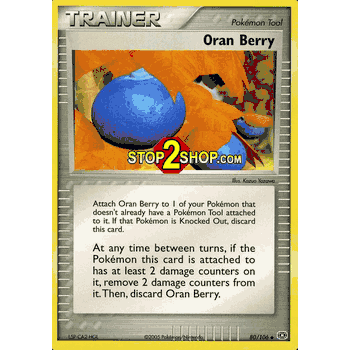 ORAN BERRY Pokemon Emerald Single Uncommon Card # 80