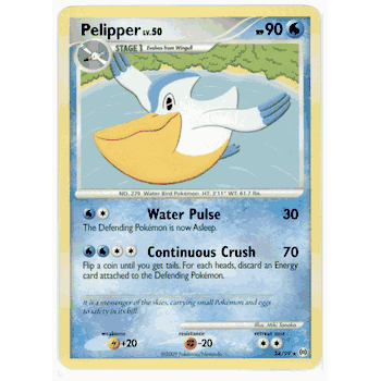 PELIPPER LV.50 Rare Pokemon Arceus Card # 24