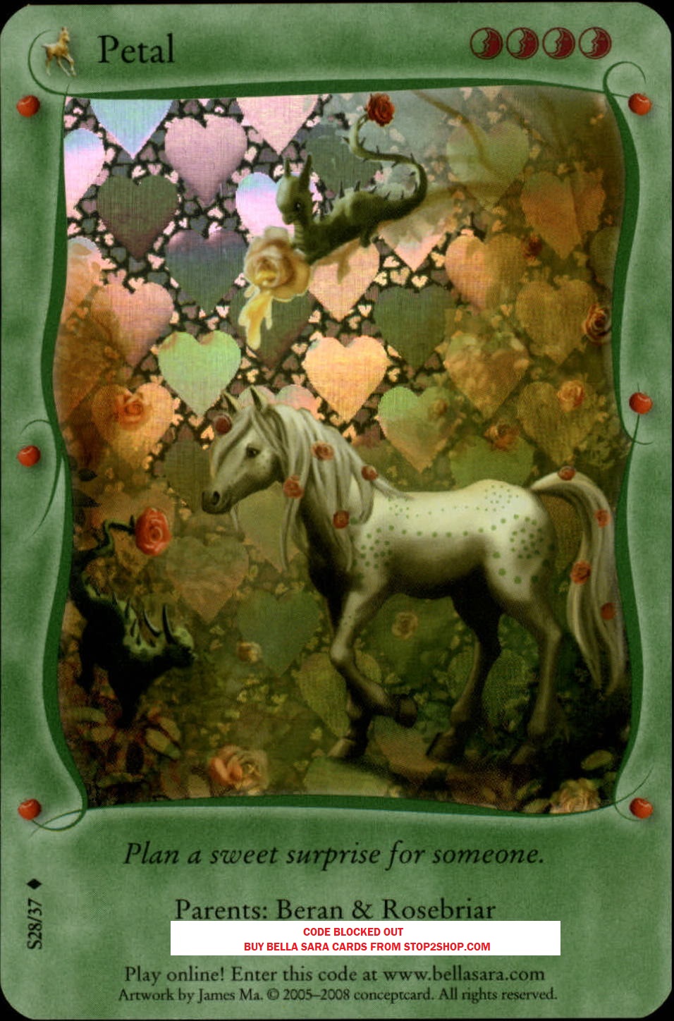 PETAL Bella Sara BABY BELLA SERIES Foil Card # S28/37