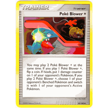 POKÉ BLOWER + Pokemon Stormfront Uncommon Card # 88
