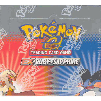 Pokémon-e Trading Card Game EX Ruby and Sapphire Booster Box containing ...