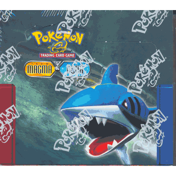 Pokémon-e Trading Card Game EX Team Magma vs Team Aqua Booster Box containing 36 Pokeman Packs