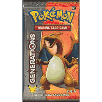 Pokemon GENERATIONS BOOSTER PACK containing 10 Pokemon Cards