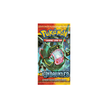 Pokemon HS UNDAUNTED Booster Pack containing 10 Pokemon Cards