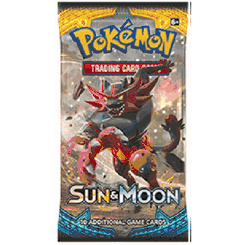Pokemon (SM01) SUN & MOON BASE SET BOOSTER PACK containing 10 Sun ...