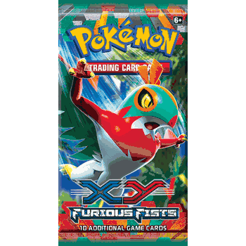 Pokemon (XY03) X & Y FURIOUS FIST SET BOOSTER PACK containing 10 X&Y ...