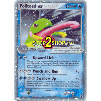 POLITOED EX Unseen Forces Holofoil EX Rare Card # 107