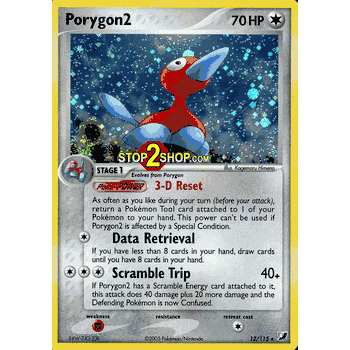 PORYGON2 Unseen Forces Holofoil Rare Card # 12