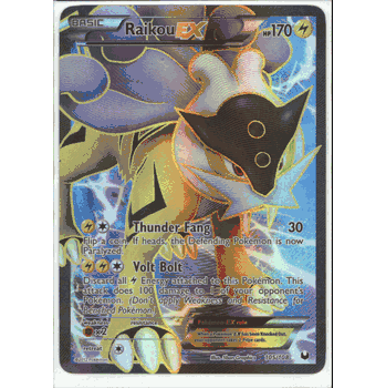 RAIKOU-EX Full Art Ultra Rare FoilBlack & White Dark Explorers Card # 105