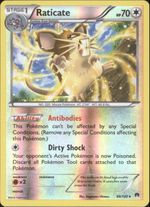 RATICATE Pokemon XY BreakPOINT Rare REVERSE FOIL Card # 88/122
