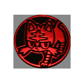 RED LITTEN Pokemon Coin out of the Roaring Heat Deck