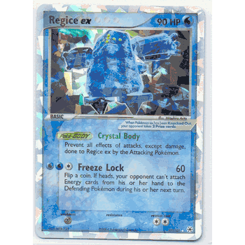 REGICE EX Rare Holofoil Pokemon Hidden Legends Card # 97