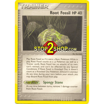 ROOT FOSSIL Common Pokemon TCG Game Holon Phantoms Card # 93