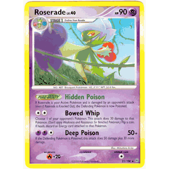 ROSERADE Pokemon Stormfront Rare Card # 23