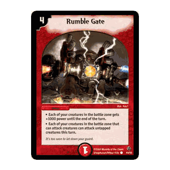 Rumble Gate DuelMasters TCG EVO-Crushinators of Doom Common Card # 44