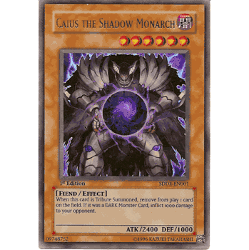 SDDE-EN001 Caius the Shadow Monarch Ultra Rare Yugioh GX Card