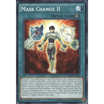 SDHS-EN019 MASK CHANGE II Yugioh Hero Strike Structure Deck Common Card
