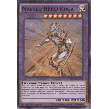 SDHS-EN042 MASKED HERO KOGA Yugioh Hero Strike Structure Deck Super ...